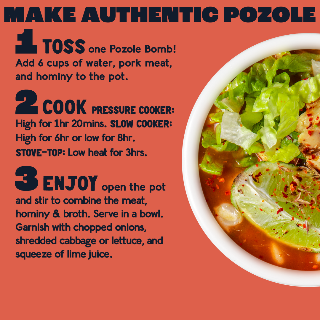 Pozole Bomb - Traditional Pozole Recipes Made Easy | EZ Bombs